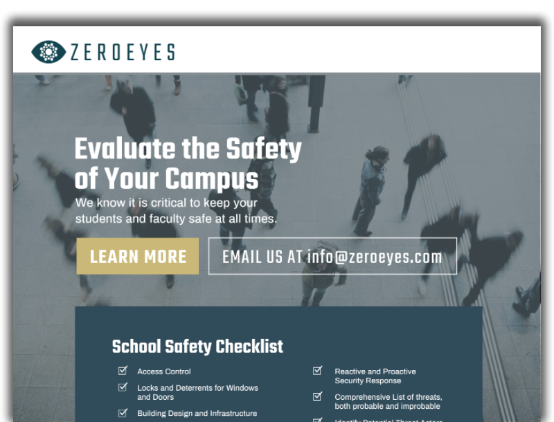 School Safety Plan Checklist | ZeroEyes